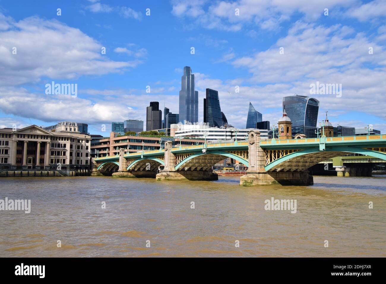 Southwark Bridge and City of London Stock Photo - Alamy