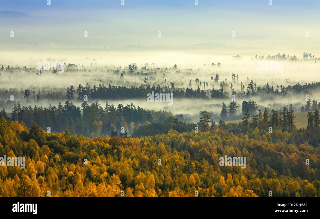 Autumn view on High Tatras mountains national park in Slovakia Stock ...