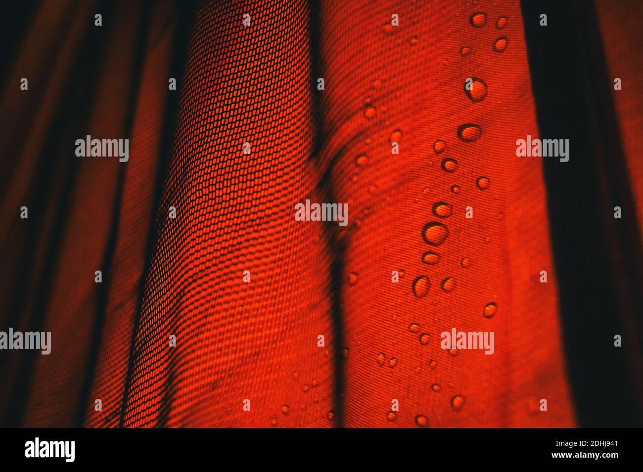 drops of water on a waterproof cloth Stock Photo - Alamy