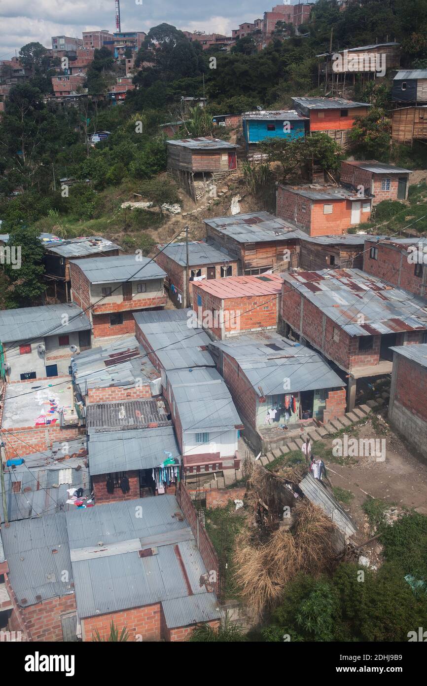 Favelas in Medellin, Colombia Stock Photo - Alamy