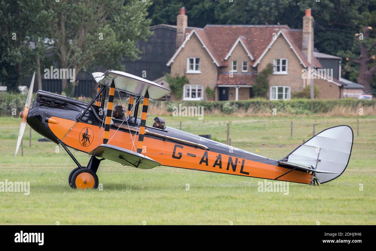 de Havilland DH60 Moth bi-plane Stock Photo - Alamy