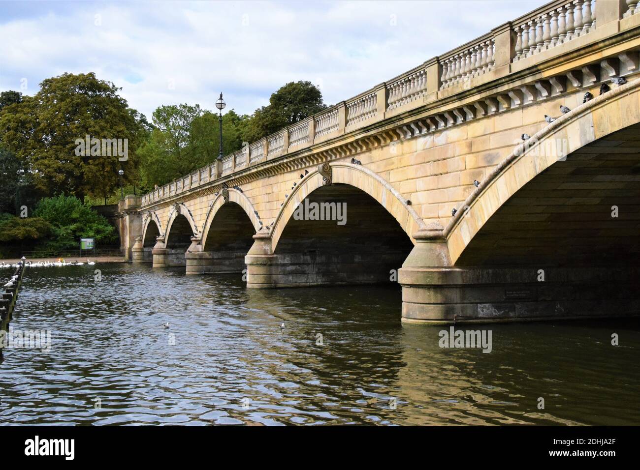 The Serpentine Bridge and Lake, Hyde Park, London Stock Photo - Alamy