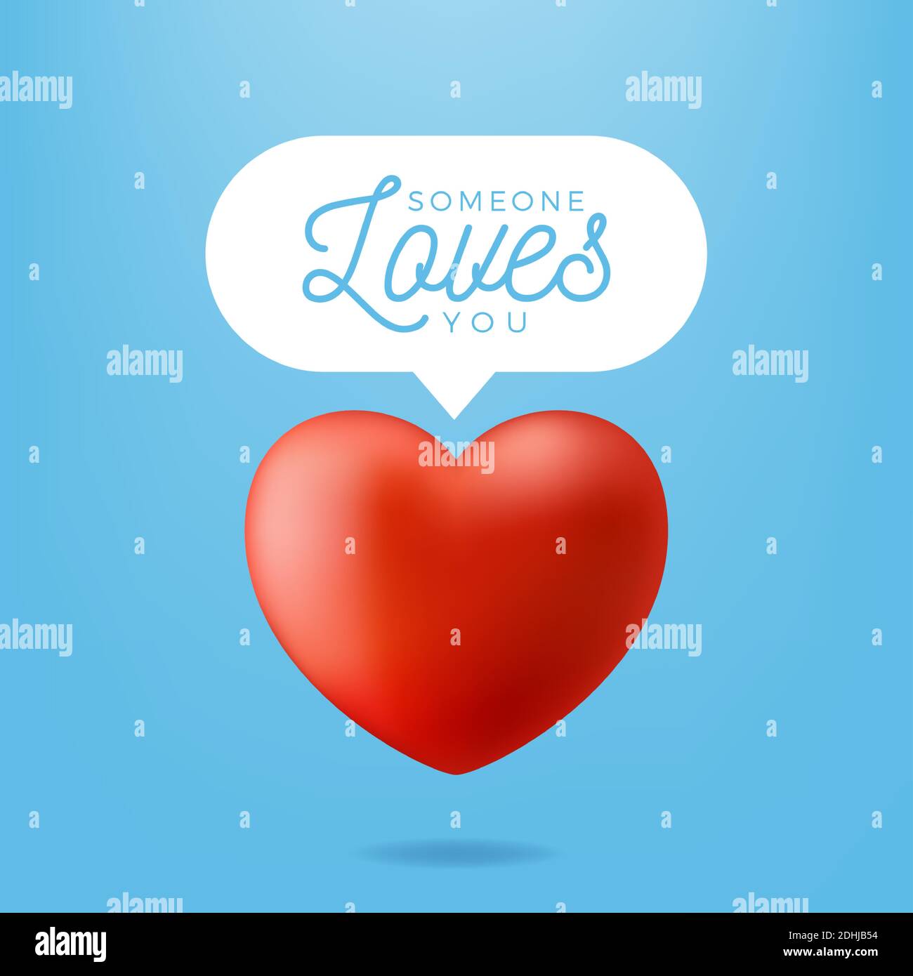 Card or Flyer Valentine realistic red heart Like counter, comment ...