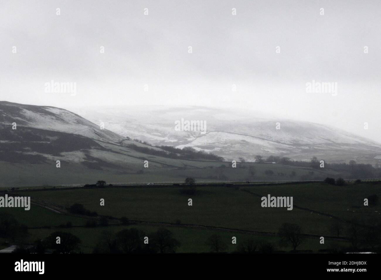 Pictured is a snowy scene in the Yorkshire Dales above Leyburn. weather ...