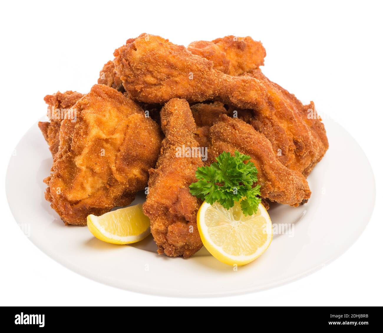 Deep fried chicken white background hi-res stock photography and images ...