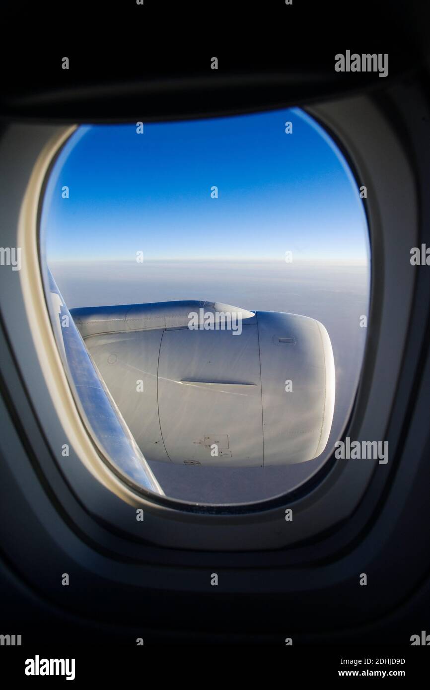 Jet engine seen through airplane hi-res stock photography and images ...