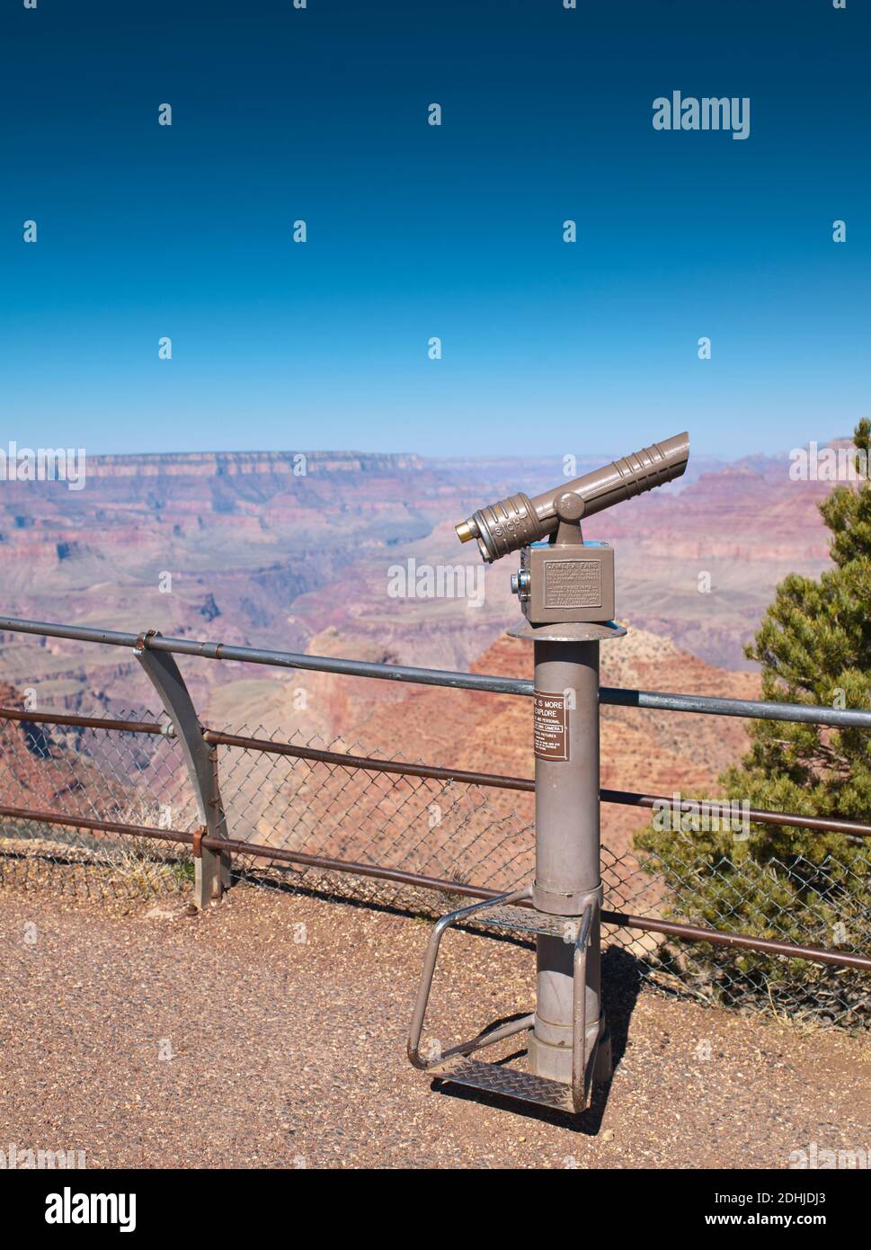 Viewing point over grand canyon Stock Photo - Alamy