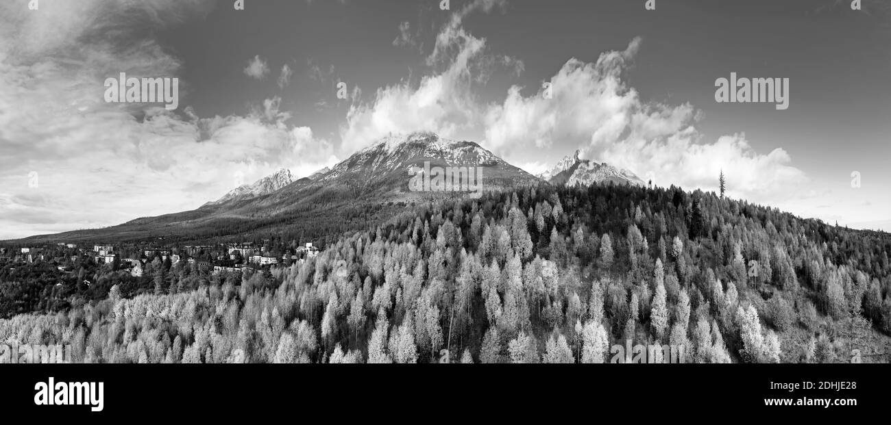 Autumn view on High Tatras mountains national park in Slovakia Stock ...