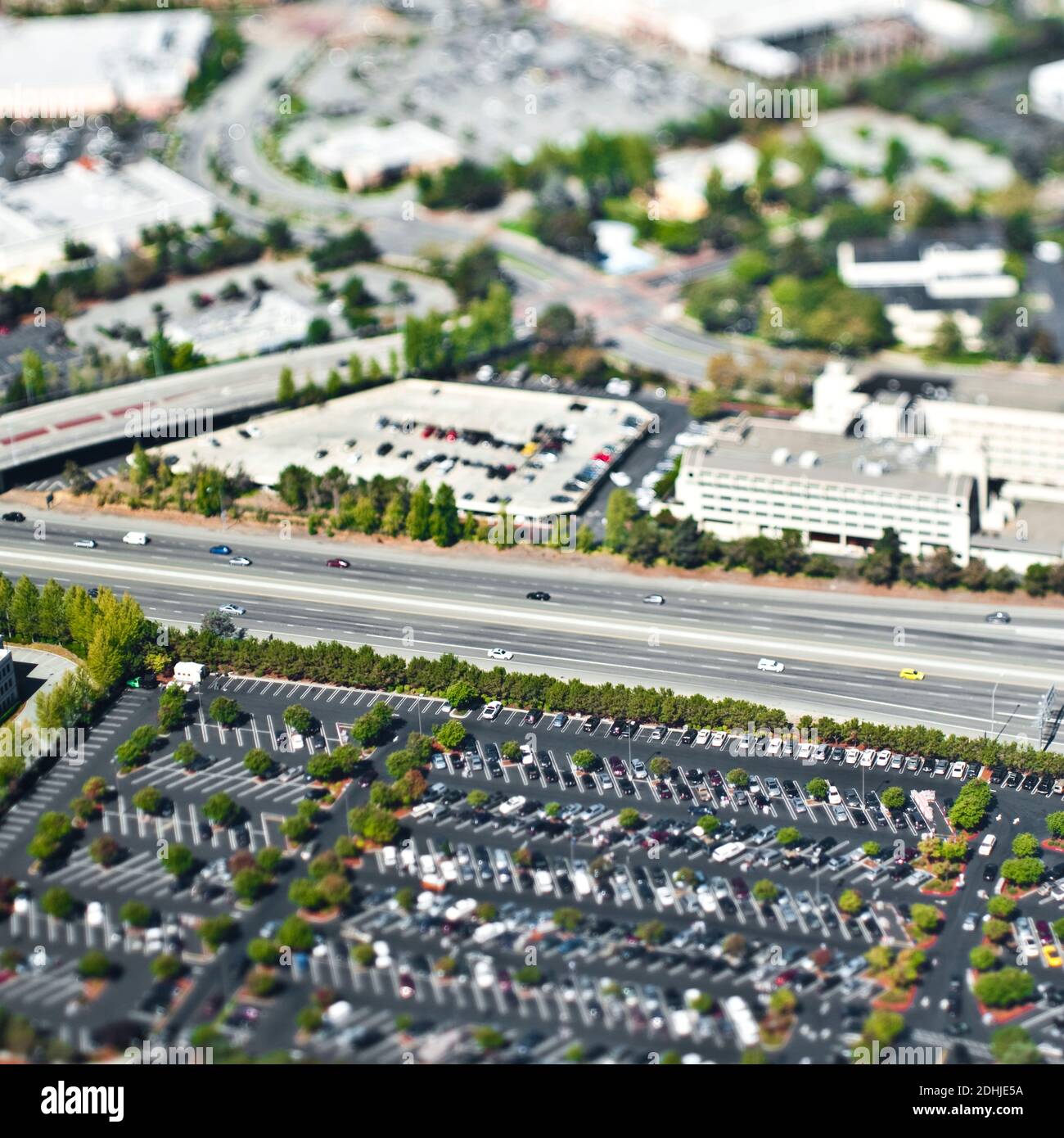 Aerial view of urban sprawl Stock Photo - Alamy