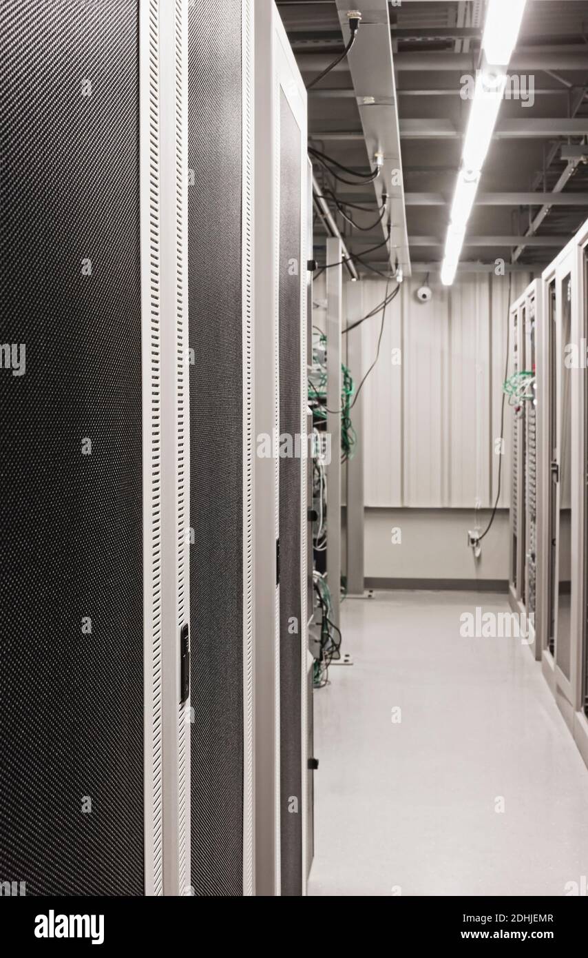 Computer server cabinets Stock Photo - Alamy
