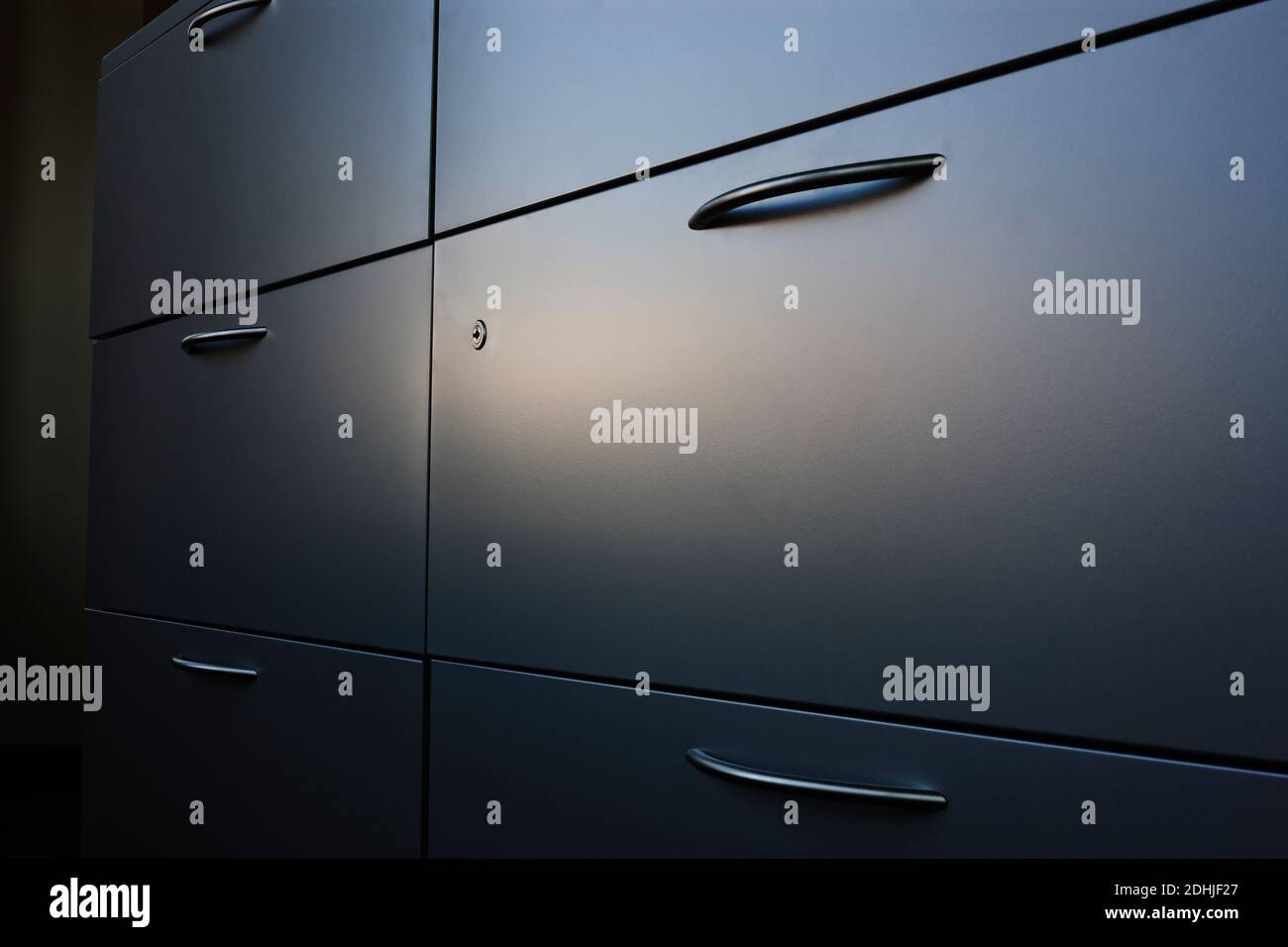 Filing cabinet with handle Stock Photo - Alamy