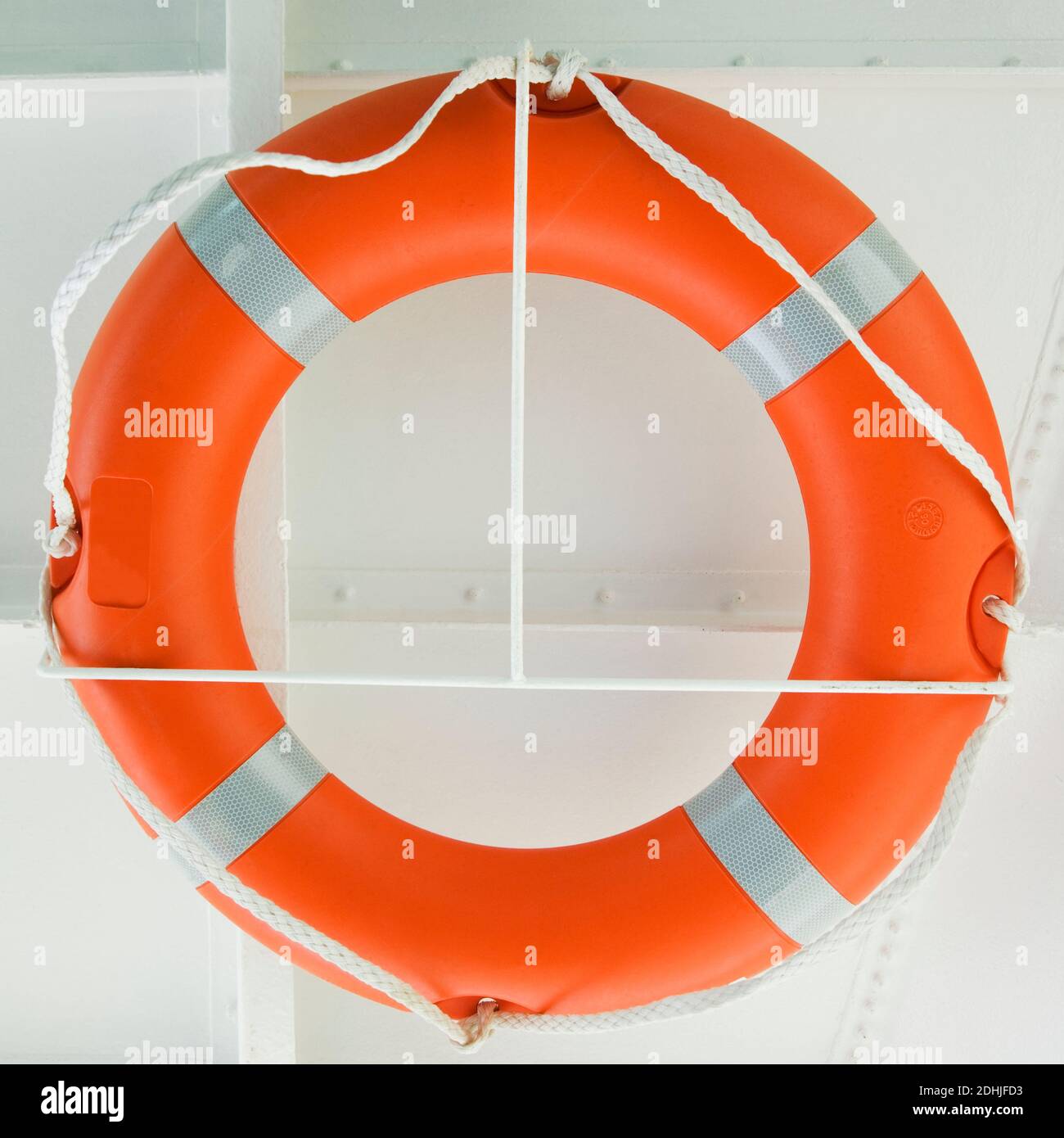 Life ring on wall of ship Stock Photo - Alamy
