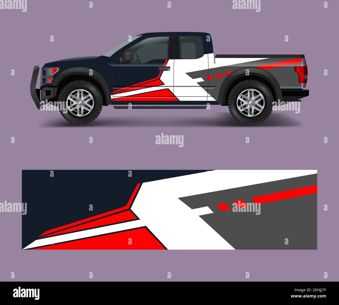 wrap graphic design vector for off road truck. Abstract sporty and ...