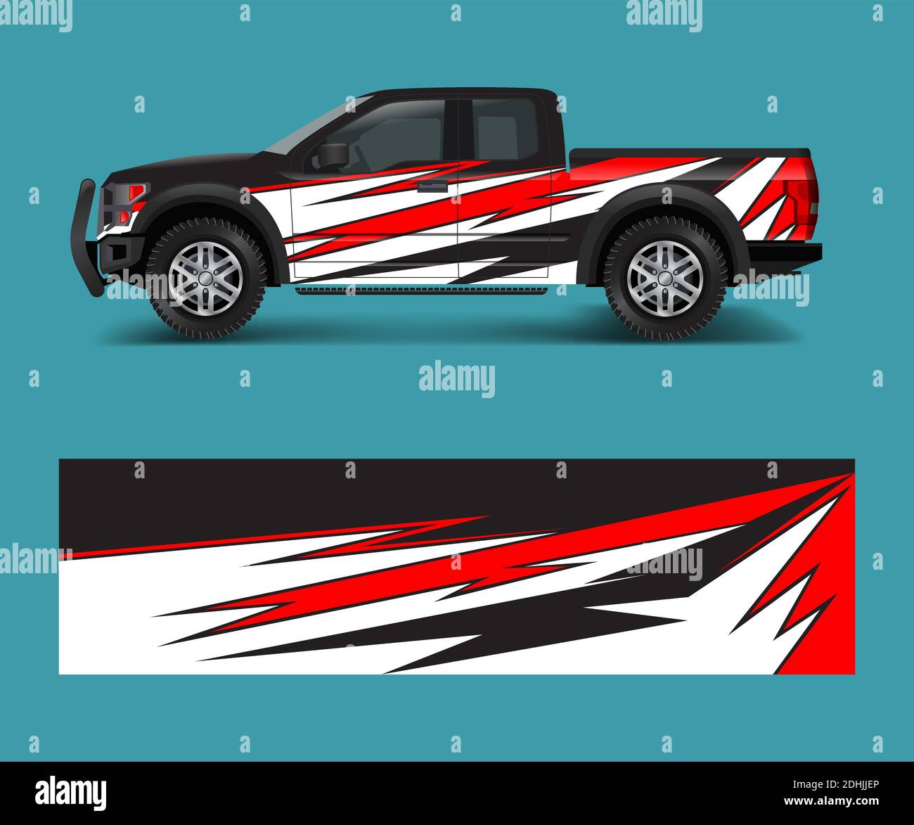Racing graphic background vector for Truck, Pickup and vehicle branding ...