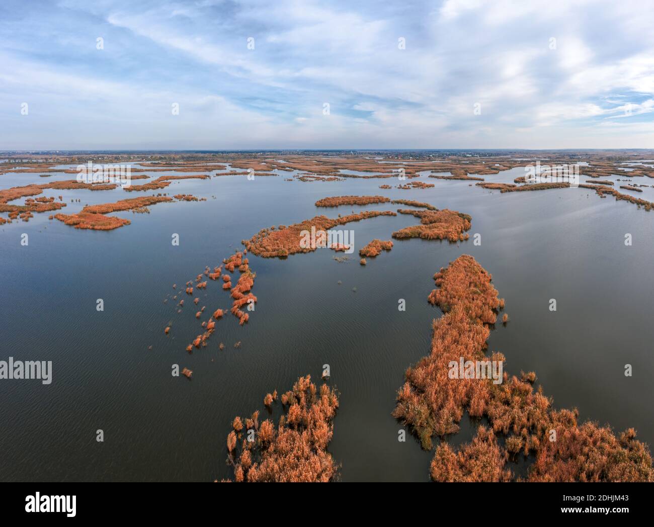 Irresistible floods on the Samara River on the Dnieper in Ukraine in ...