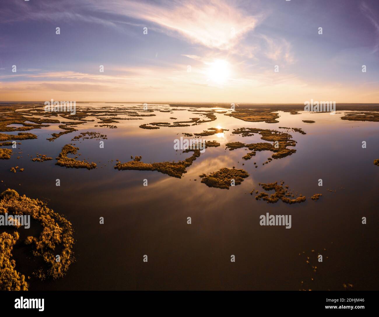 Irresistible floods on the Samara River on the Dnieper in Ukraine in ...