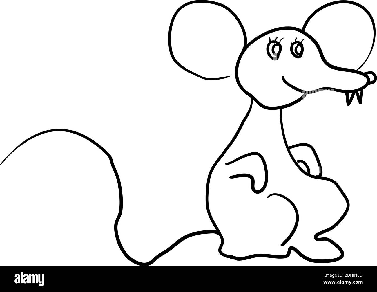 Sketch silhouette sketch mouse white background illustration Stock ...