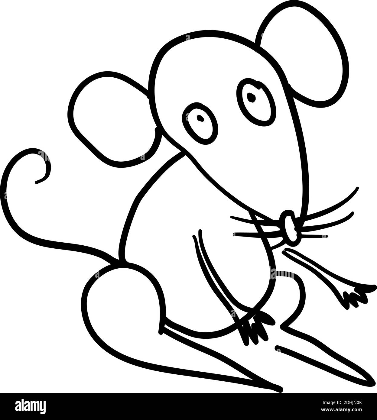 Sketch silhouette sketch mouse white background illustration Stock ...