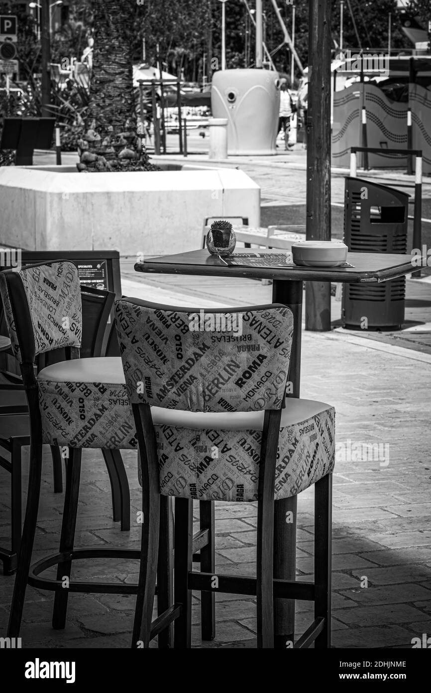 Cafe d Black and White Stock Photos & Images - Alamy