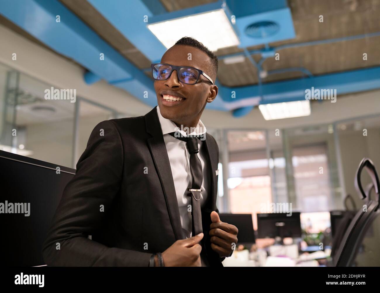African american young executive manager hi-res stock photography and ...