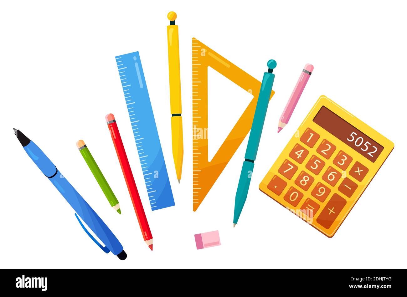 Pencils eraser on top Stock Vector Images - Alamy