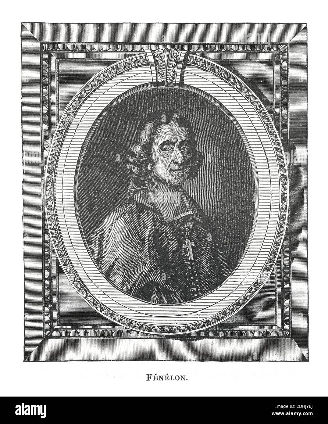 19th-century illustration of portrait of François Fénelon (6 August ...