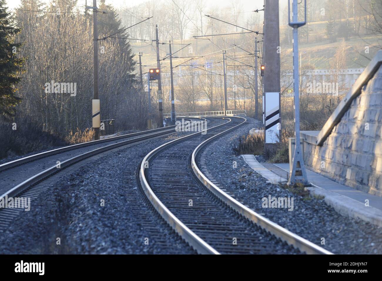 Double track section hi-res stock photography and images - Alamy