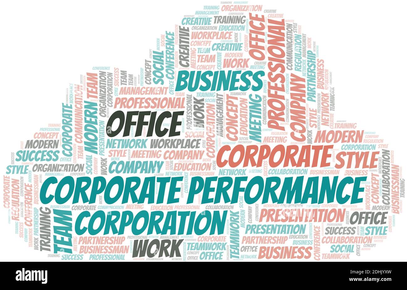 Corporate Performance vector word cloud, made with the text only Stock ...
