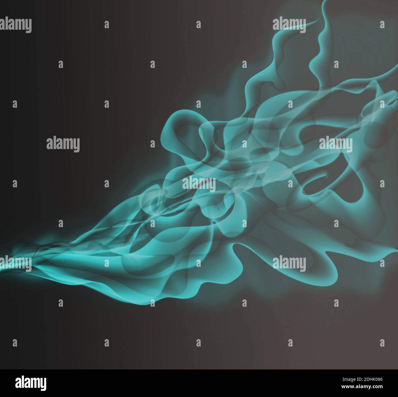 The vivid turquoise color of abstract smoke with many shades Stock ...