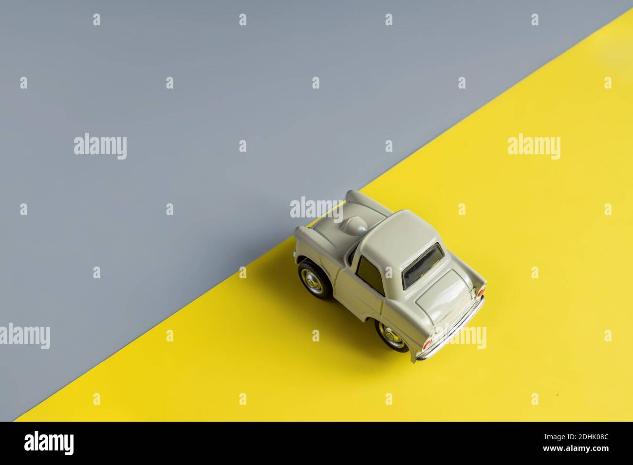 Flat lay in a trendy 2021 new colors. Illuminating Yellow and Ultimate ...