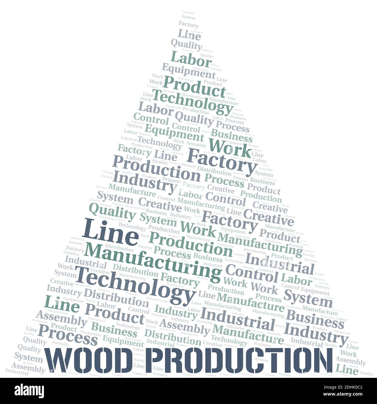 Wood Production word cloud create with the text only Stock Vector Image ...