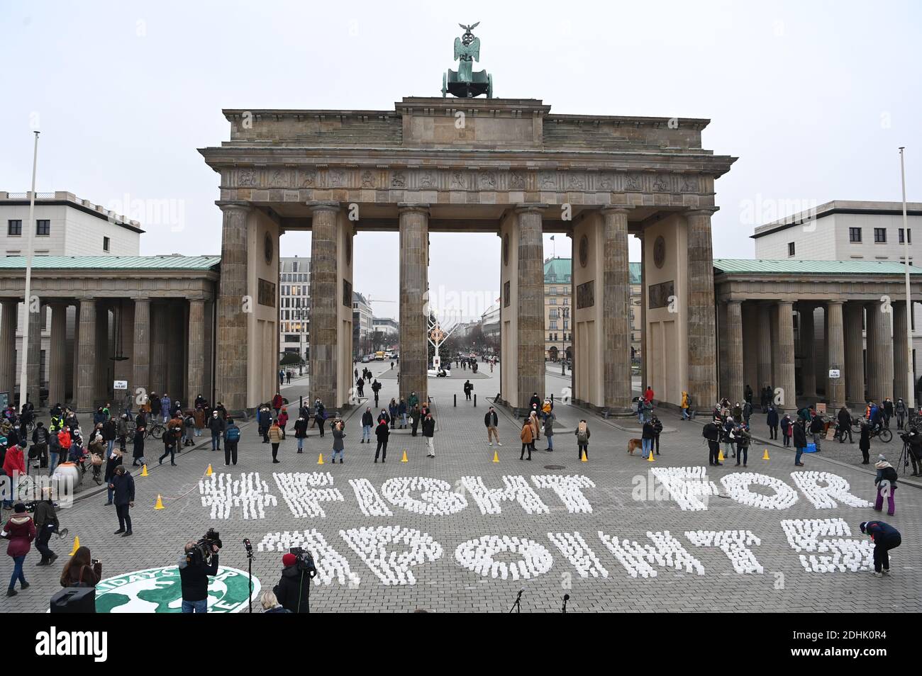 Berlin, Germany. 11th Dec, 2020. Activists of Fridays for Future are ...