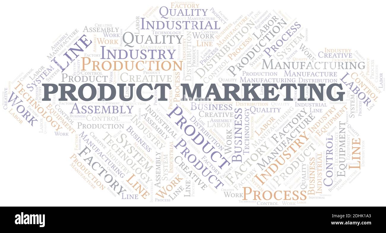 Product Marketing word cloud create with the text only Stock Vector ...