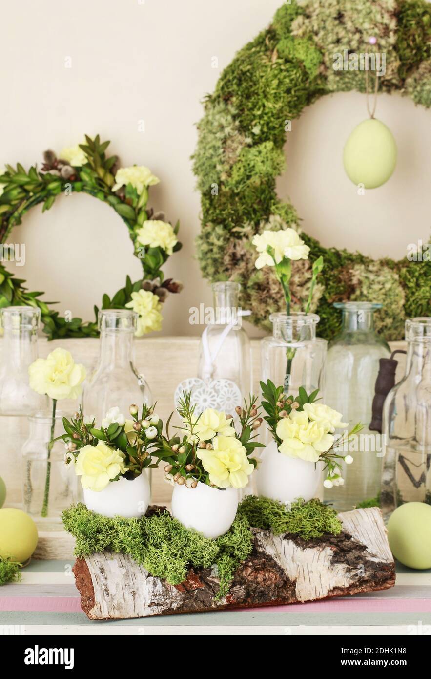 Florist at work: How to make simple Easter decoration with egg shell ...