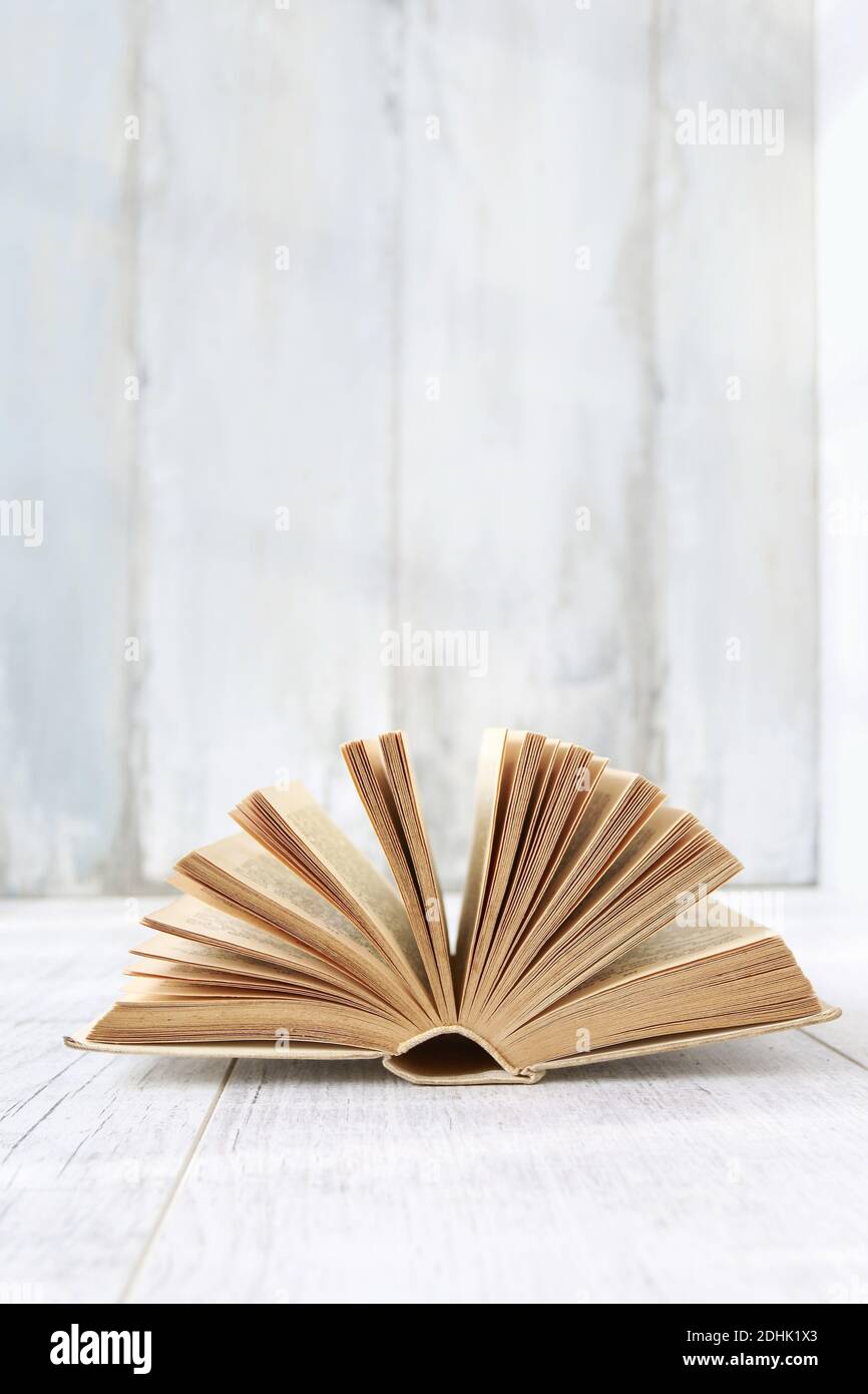 Open book, copy space. Graphic resources Stock Photo - Alamy