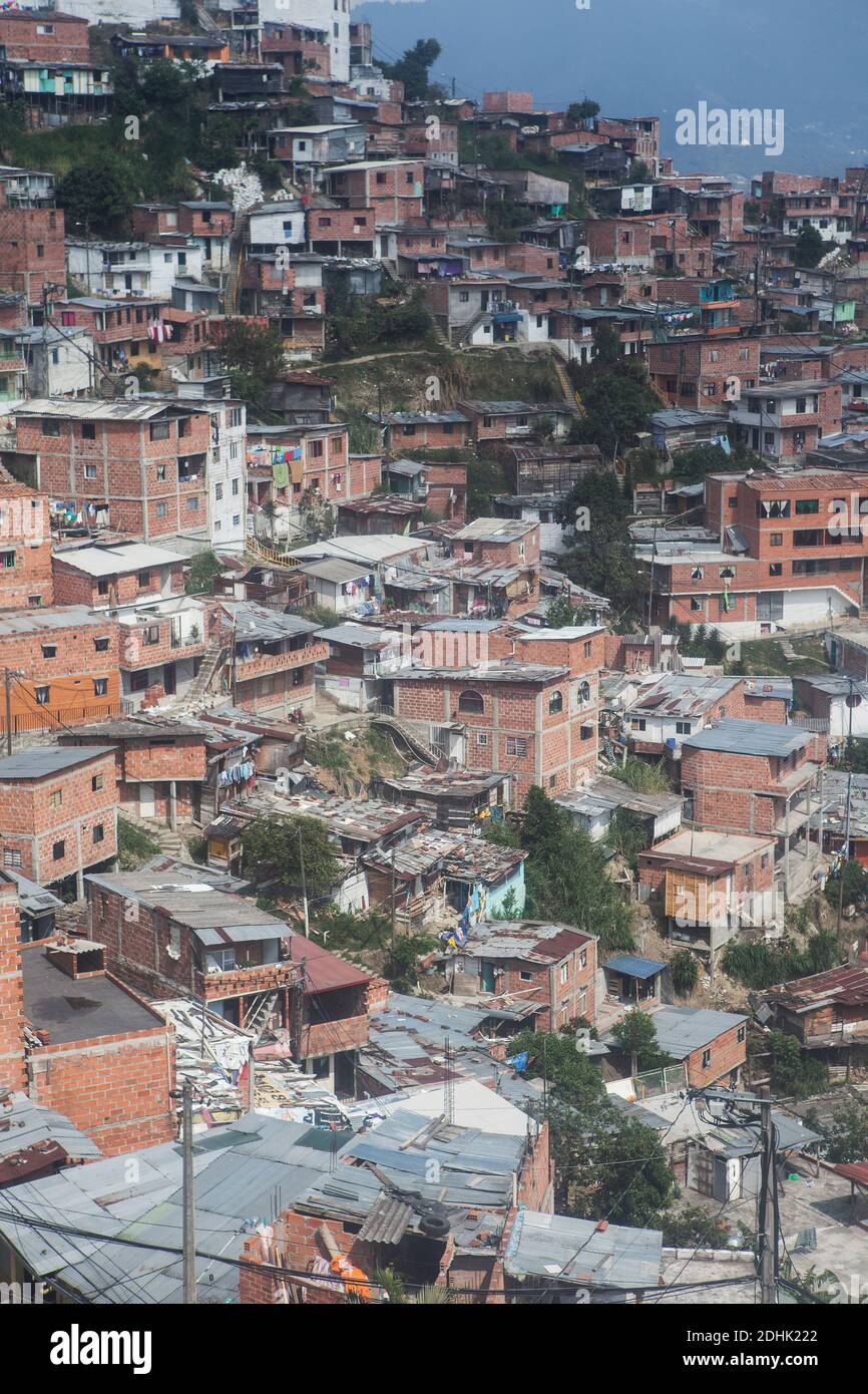 Favelas in Medellin, Colombia Stock Photo - Alamy