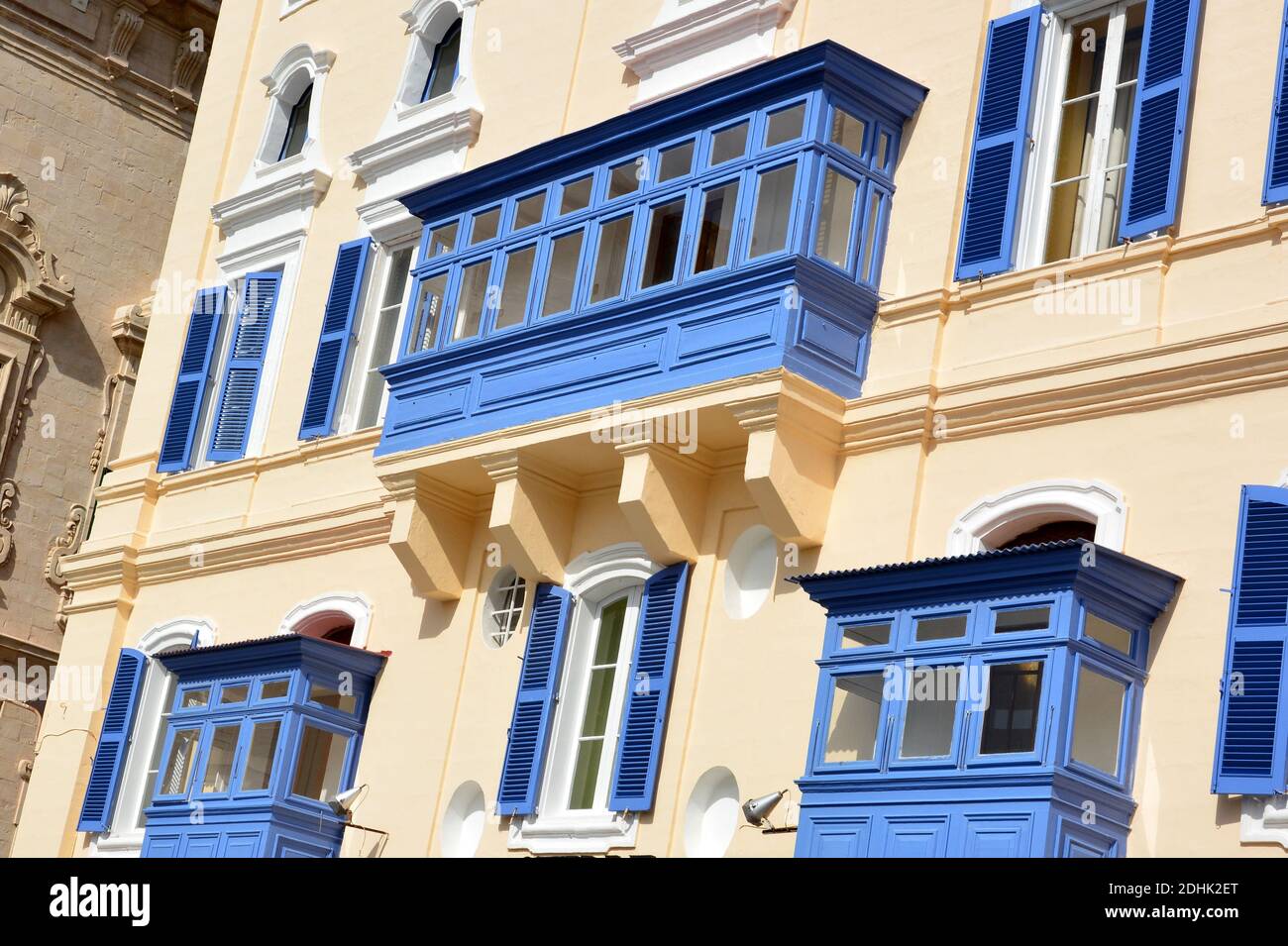 Malta, Valletta, the maltese buildings are characterized by their ...