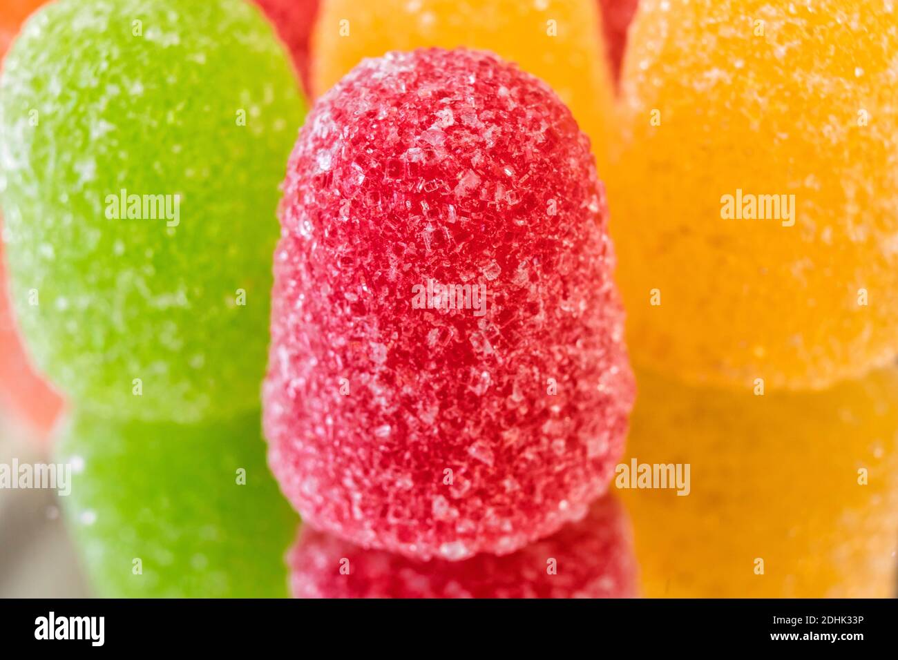 delicious sugared jelly beans Stock Photo - Alamy