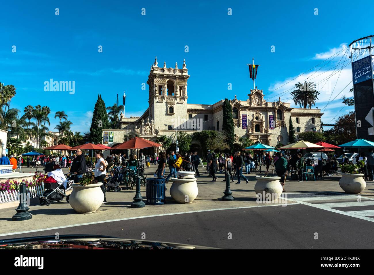 San Diego, California, USA - December 23, 2018 : View of Plaza de ...