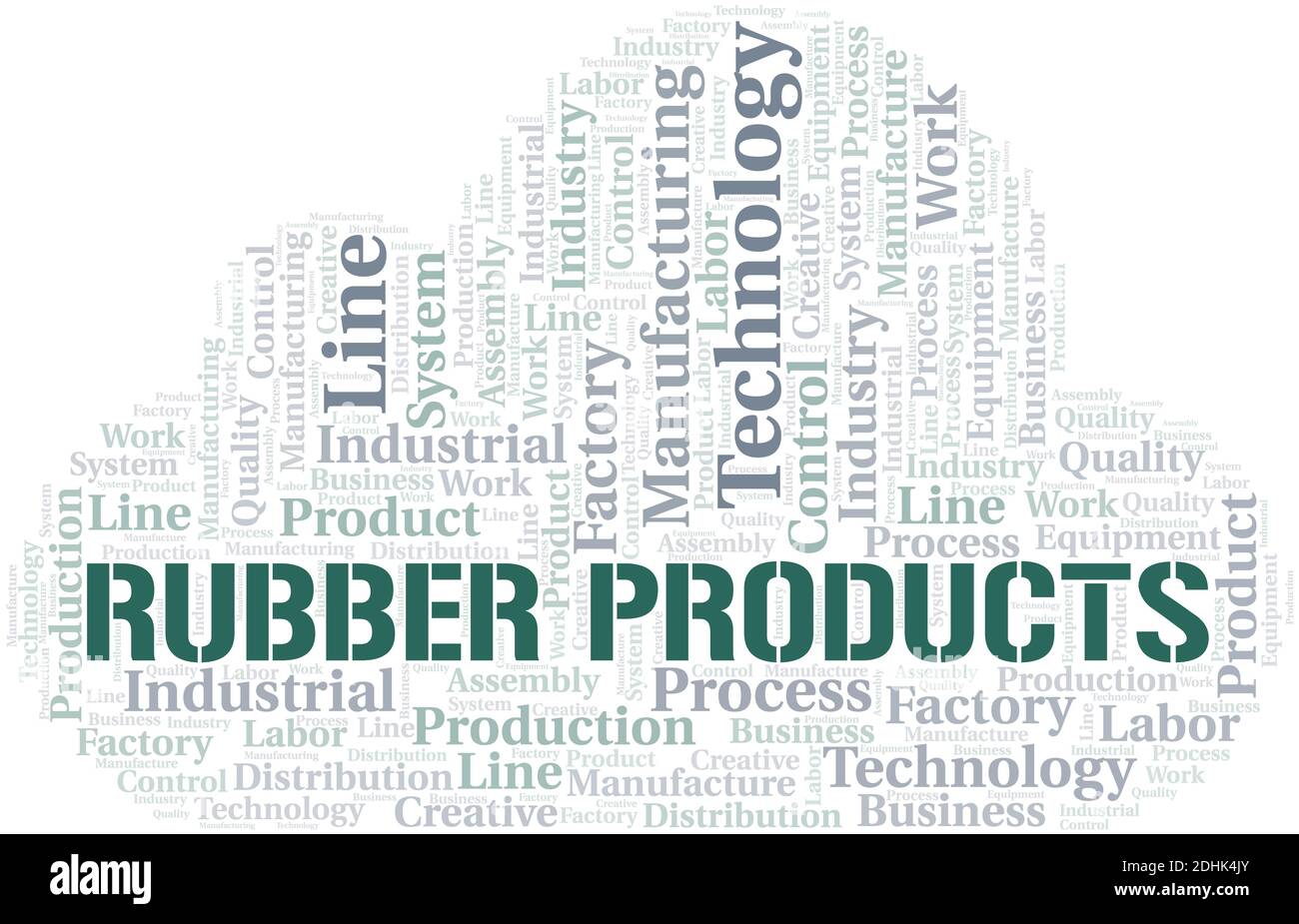 Rubber Products word cloud create with the text only Stock Vector Image ...