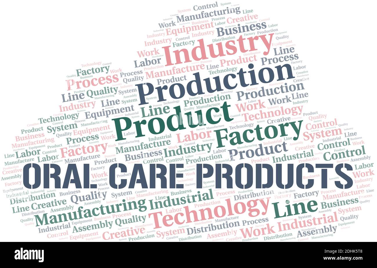 Oral Care Products word cloud create with the text only Stock Vector ...