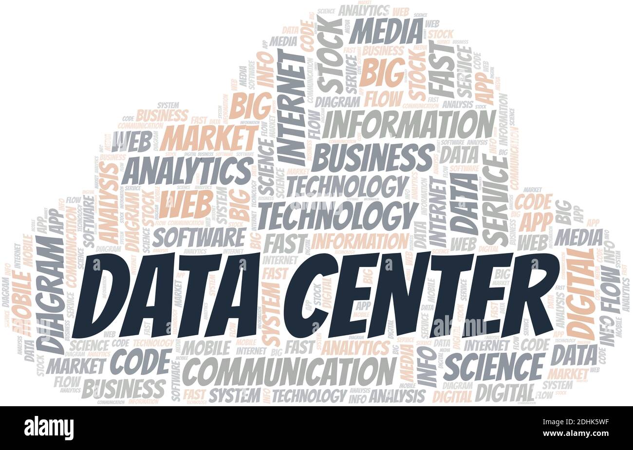 Data Center Vector Word Cloud Made With The Text Only Stock Vector Image And Art Alamy