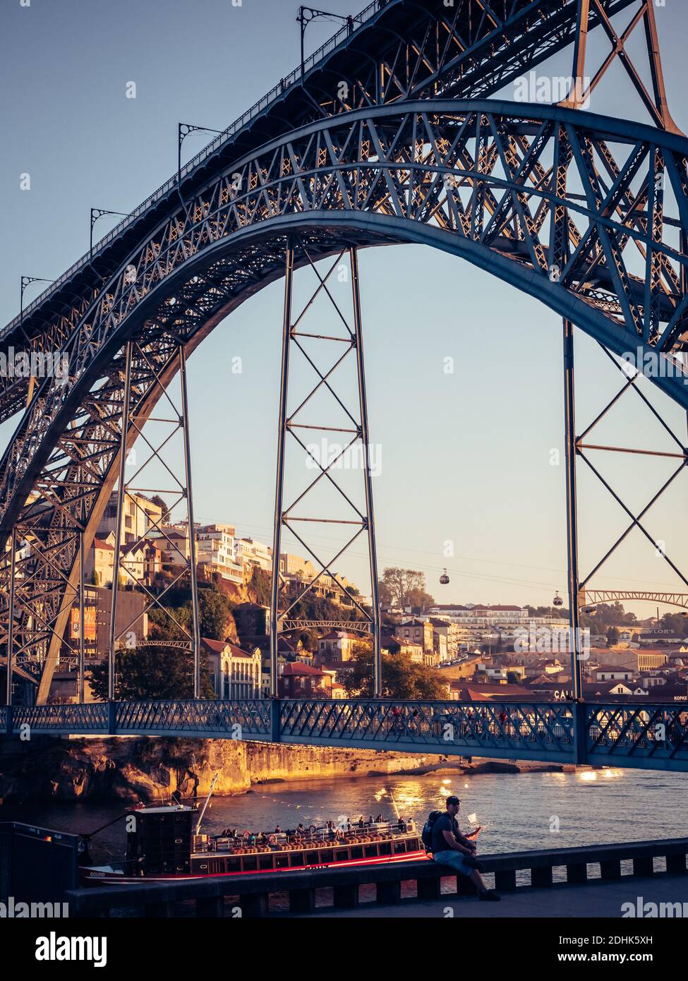 A beautiful shot of Oporto famous bridge Stock Photo - Alamy