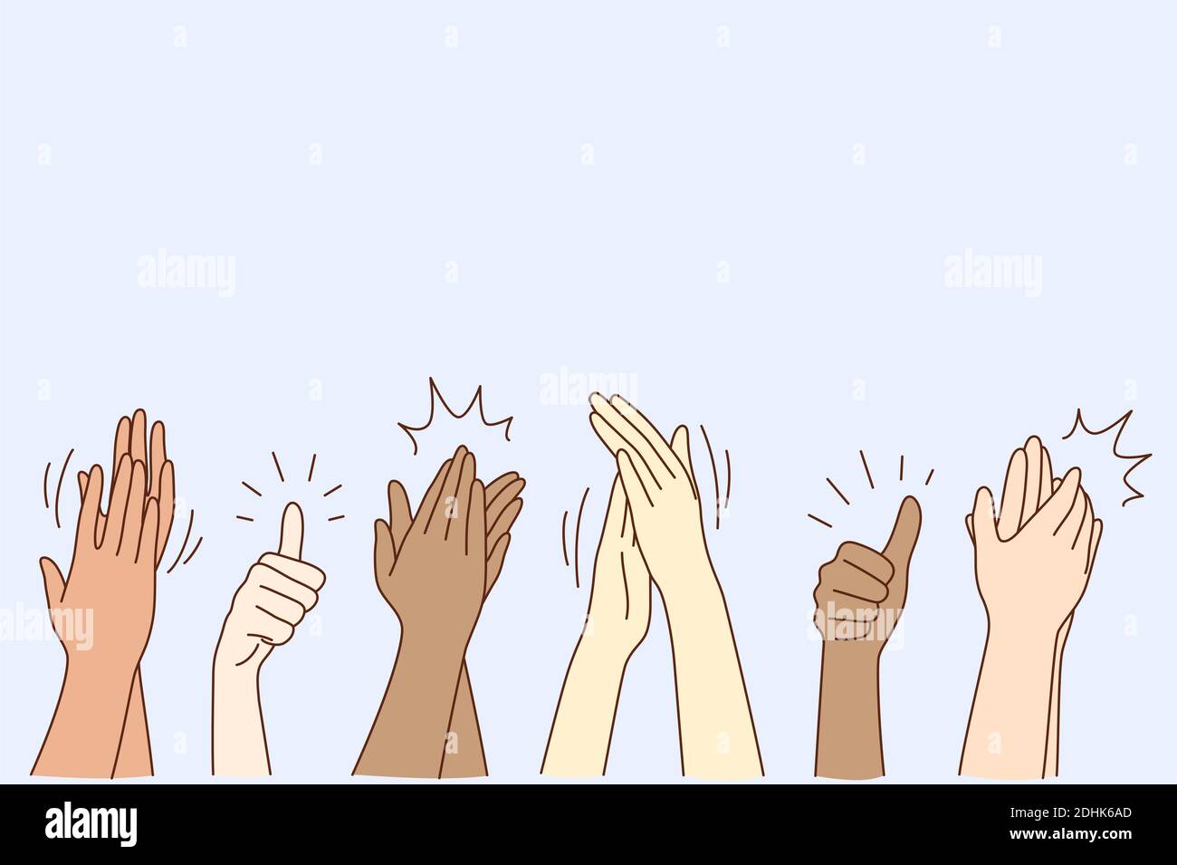 Audience cheering woman Stock Vector Images - Alamy