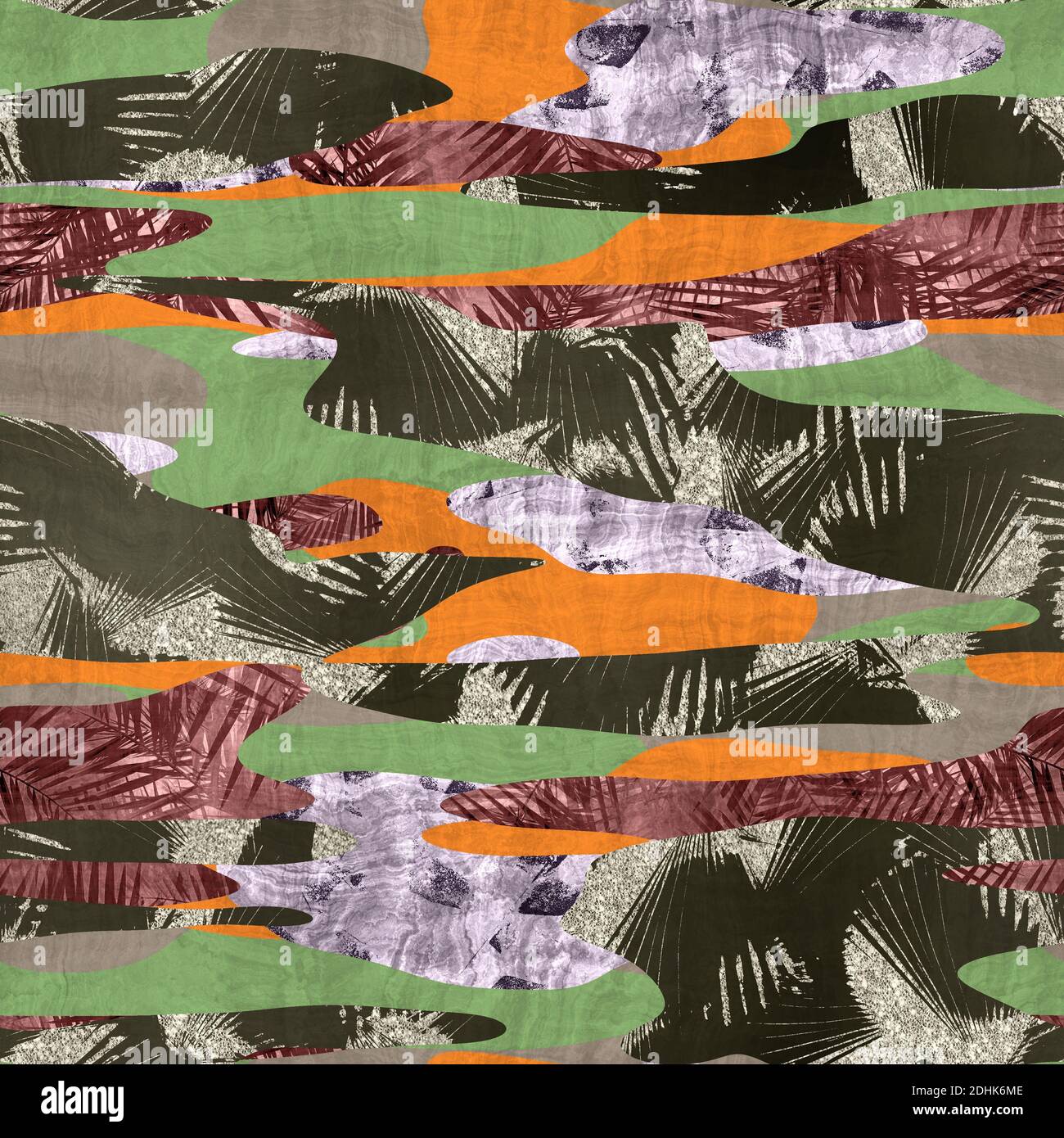 Seamless collage in camo shapes vivid montage Stock Photo - Alamy