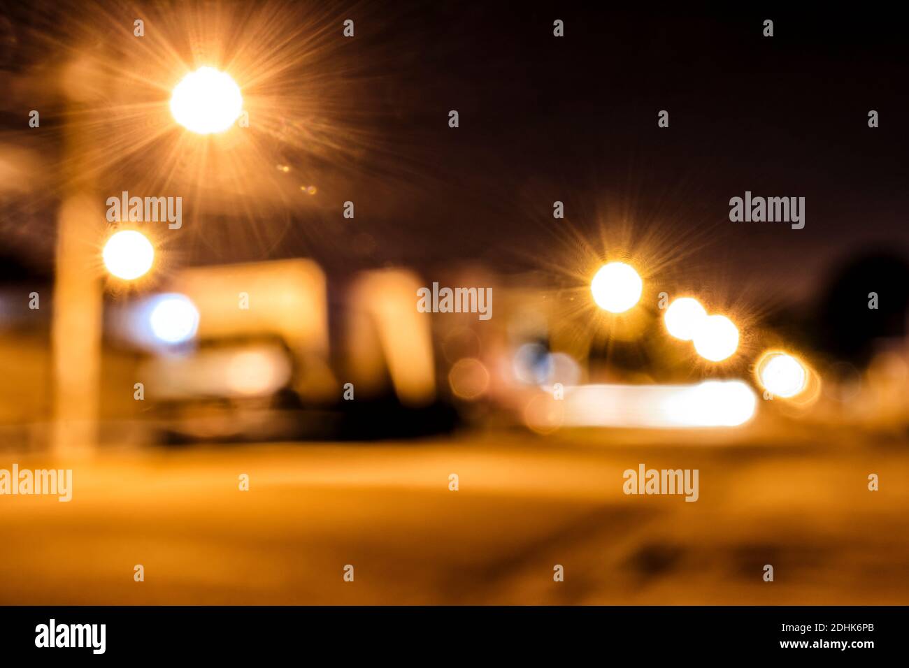 suburban street in blur, night Stock Photo - Alamy