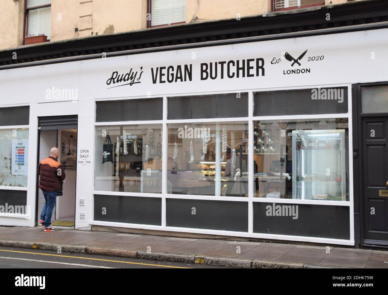 Rudy's Vegan Butcher exterior street view, Islington, London. The UK's ...