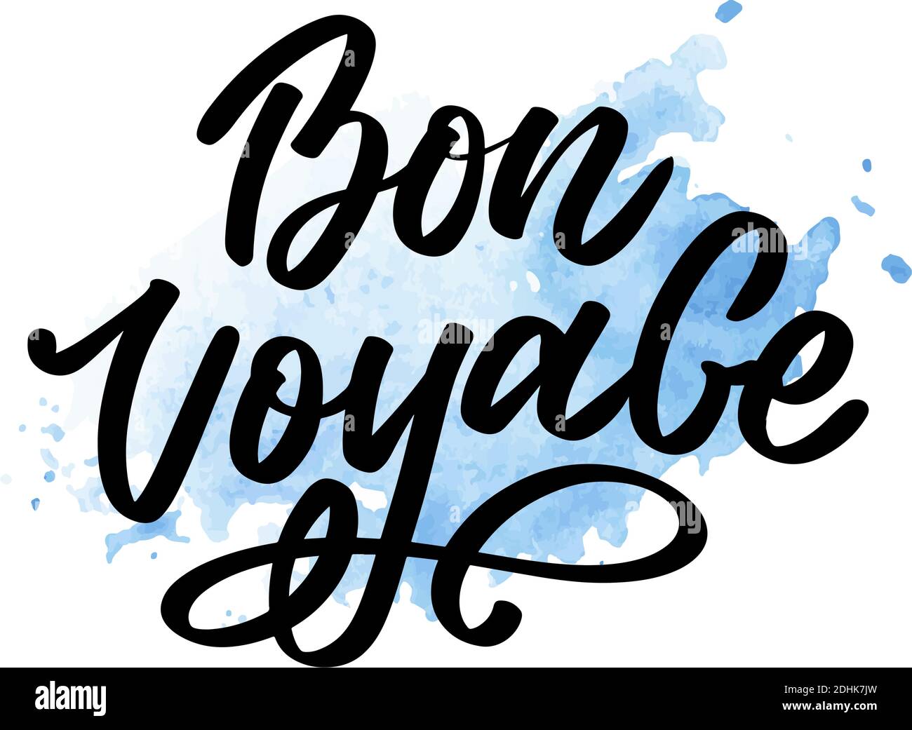 Bon Voyage Hand Lettering Vector Stock Vector Image & Art - Alamy