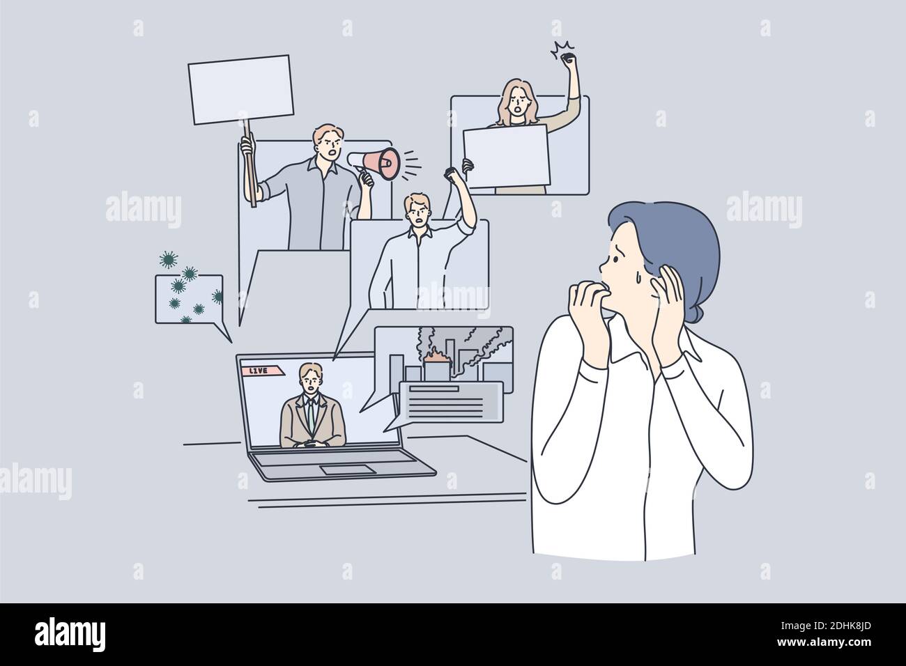 Negative impact of social media hi-res stock photography and images - Alamy