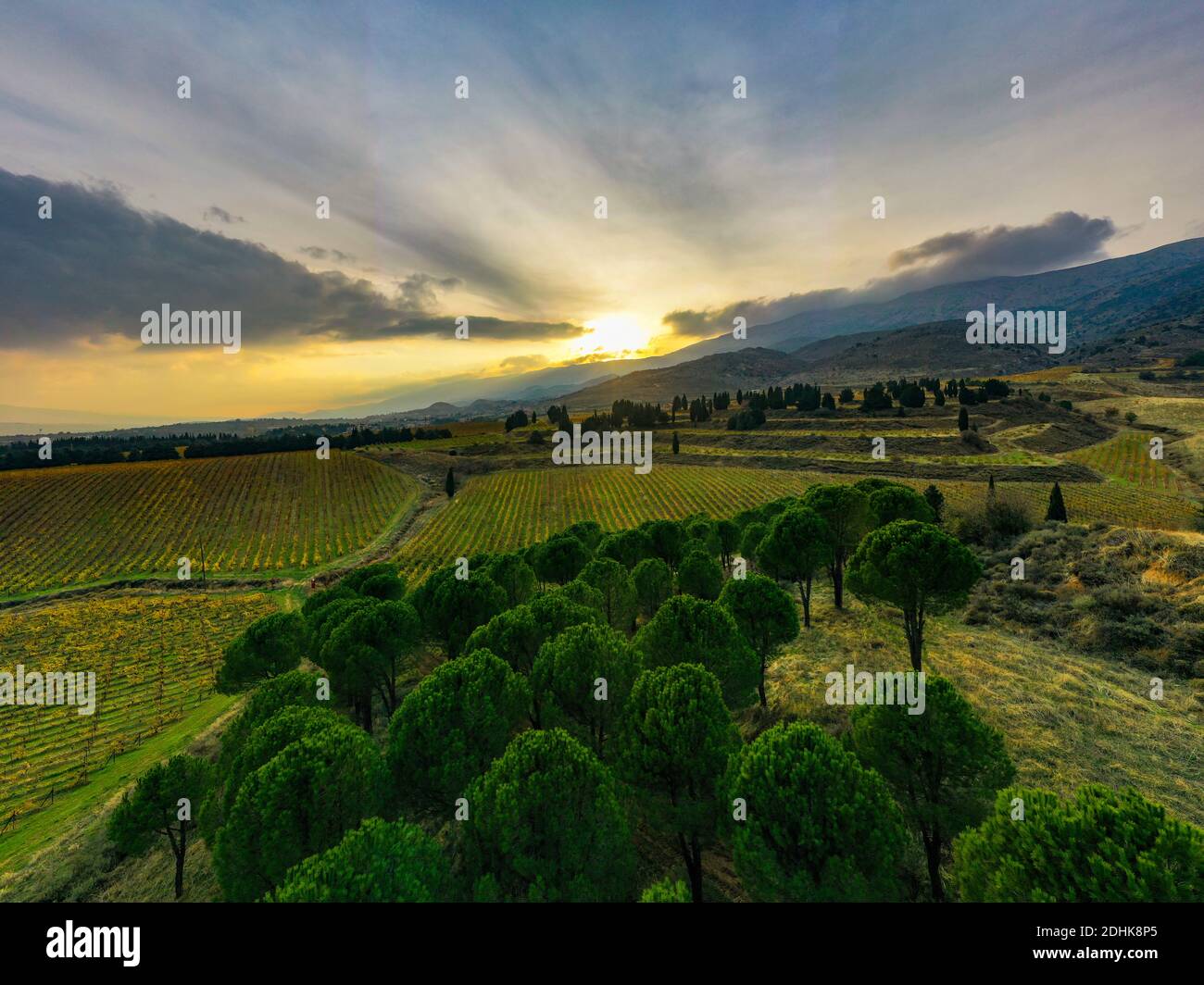 aerial photos for bekaa valley in Lebanon at autumn time Stock Photo ...